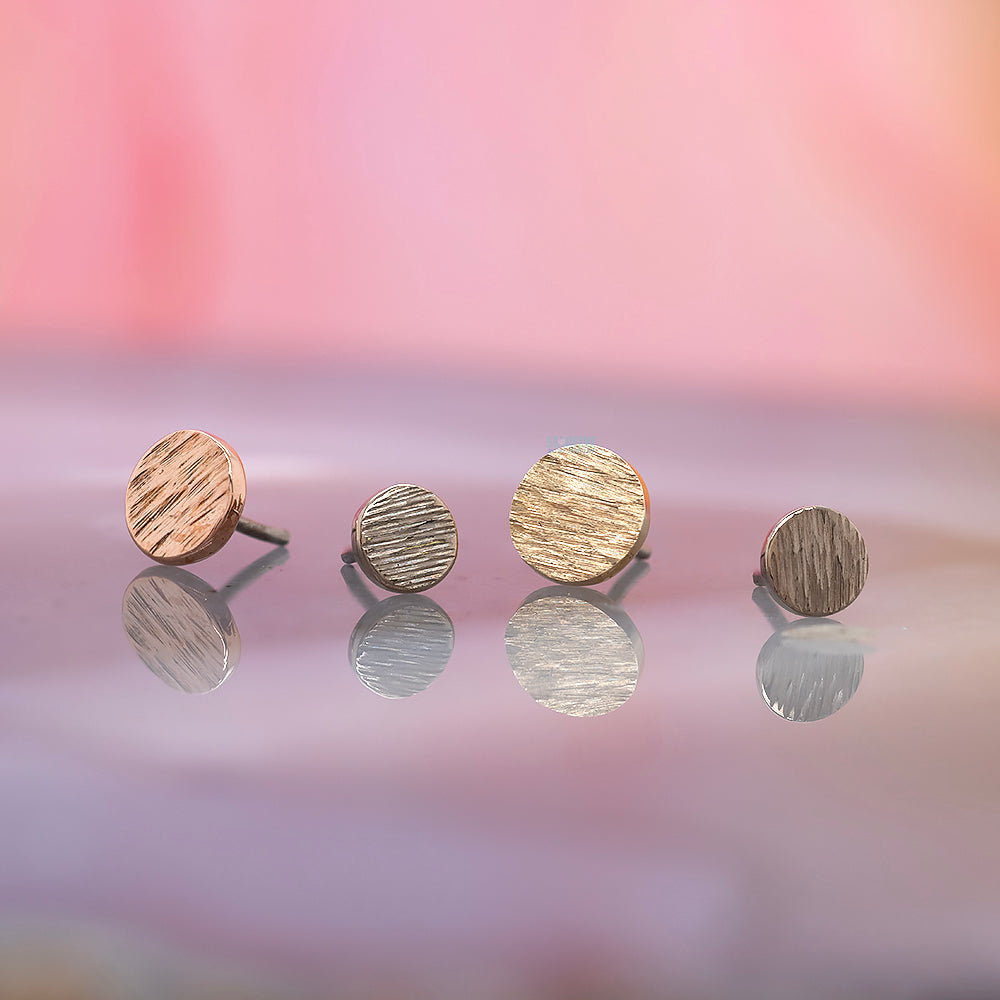 Dusk Body Jewelry threadless: Ripple Disk End in Gold – Starfire Body ...