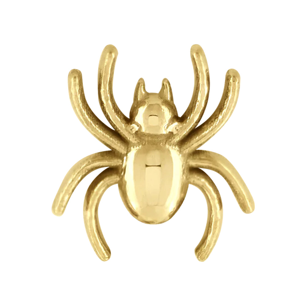 Anatometal threadless: Spider End in Gold – Starfire Body Jewelry Company