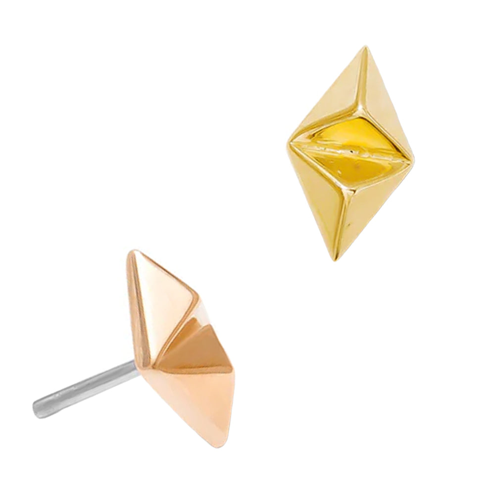 Tawapa threadless: "Canyon" Pin in Gold – Starfire Body Jewelry Company