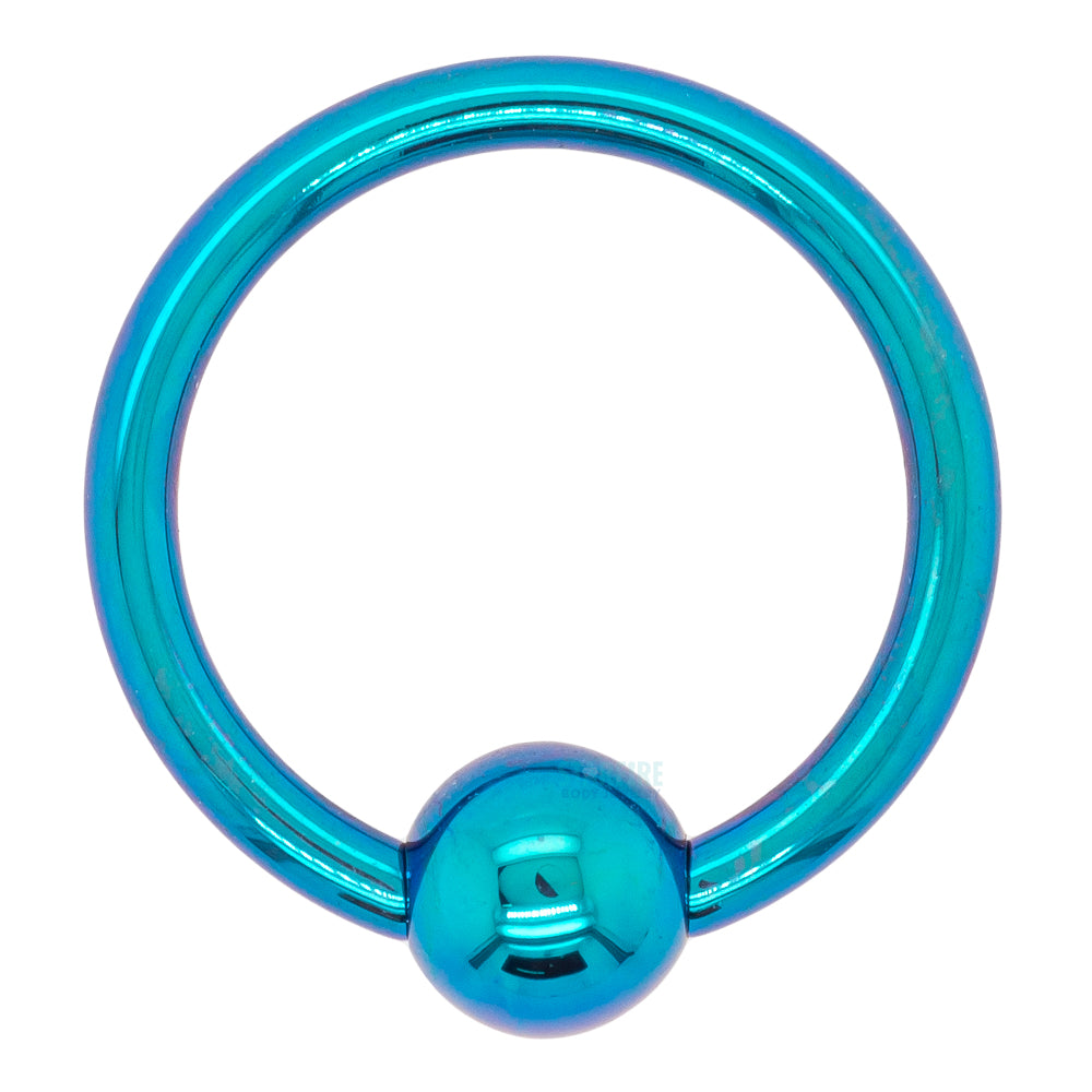 Titanium Captive Bead Ring (CBR) - Teal – Starfire Body Jewelry Company