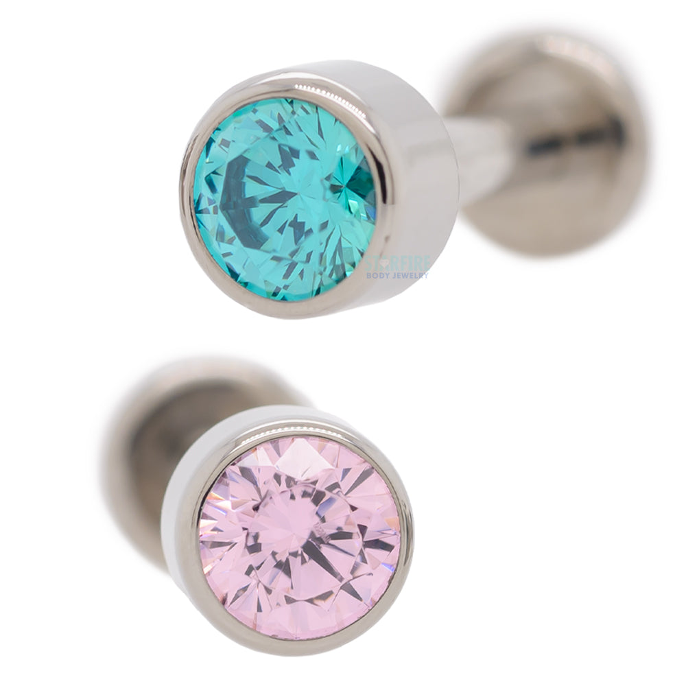 Industrial Strength 4mm Bezel-Set Round Faceted Gem on Flatback ...