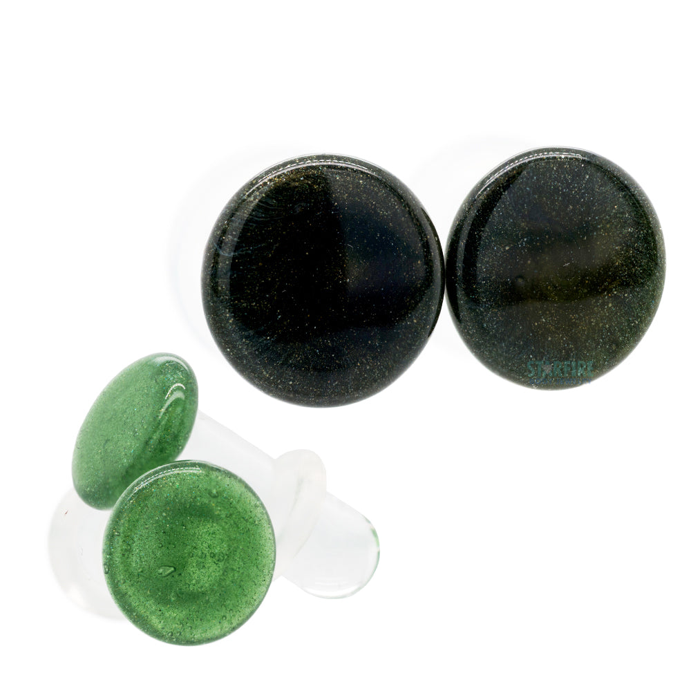 Glasswear Studios Glass Colorfront Plugs - Sparkle Green – Starfire ...