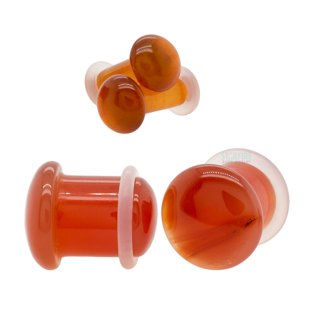 Oracle Body Jewelry Stone Plugs - Thunder Egg Agate – Starfire Body ...