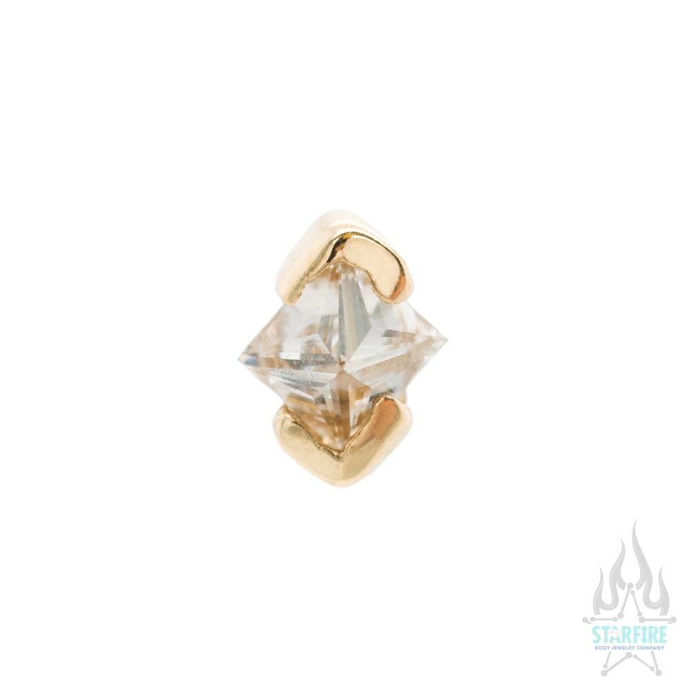 Tawapa threadless: Eve Pin in Gold – Starfire Body Jewelry Company