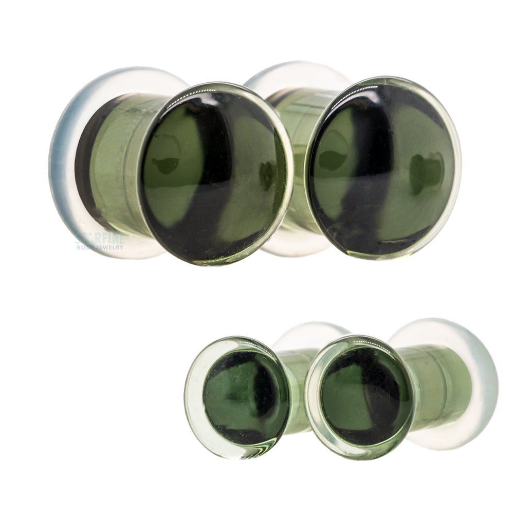 Gorilla Glass Simple Glass Plugs - Smoke – Starfire Body Jewelry Company