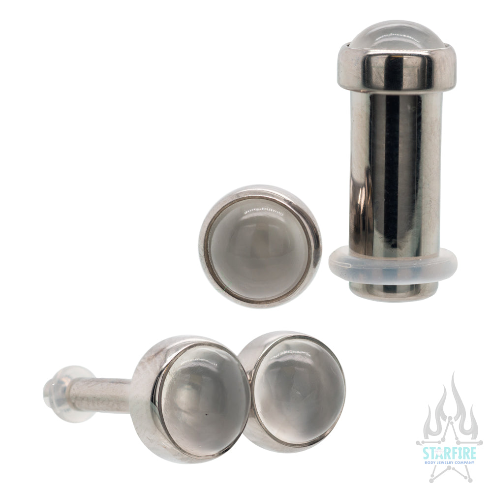 Industrial Strength Titanium Natural Stone Cabochon Gem Plugs ...
