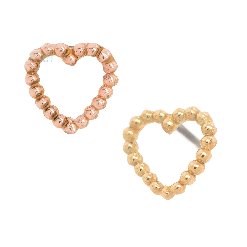 Maya Jewelry threadless: Tiny Love End in Gold – Starfire Body Jewelry ...