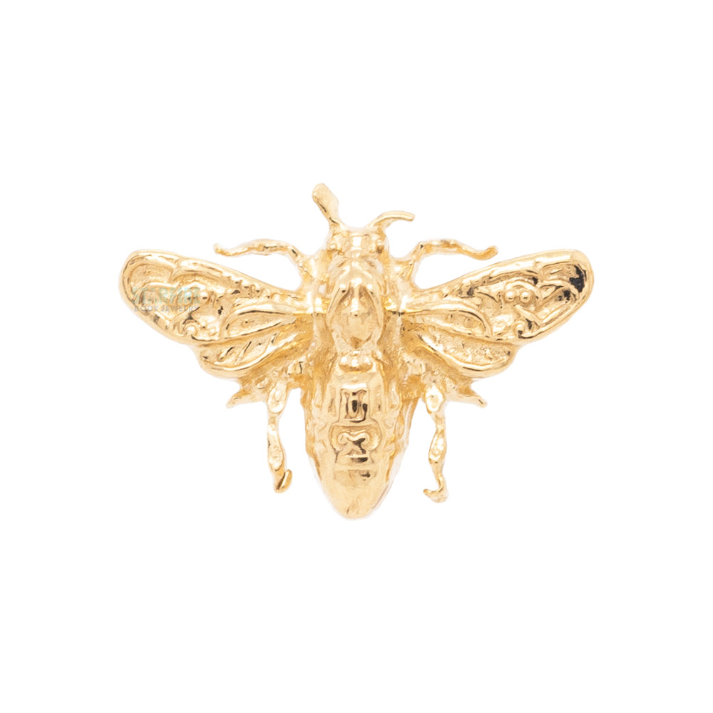 Anatometal threadless: Bee End in Gold – Starfire Body Jewelry Company