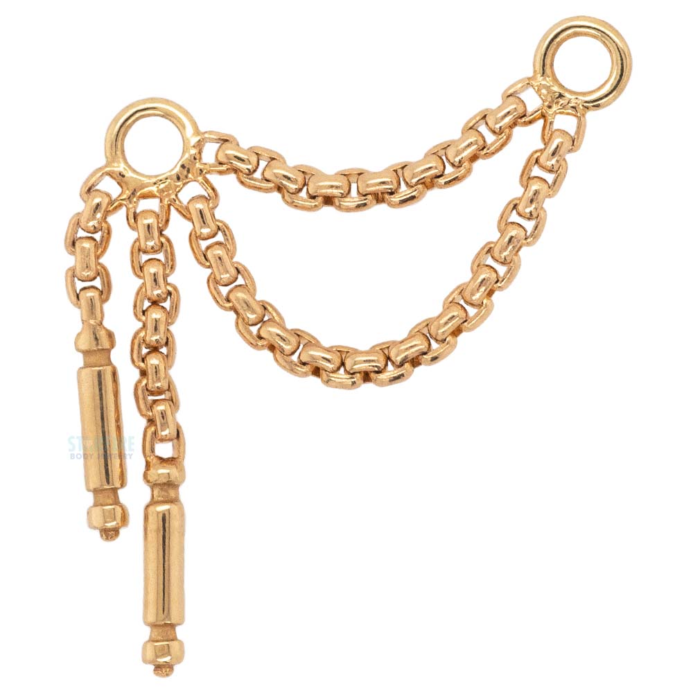 Leroi "Meander IV" Chain Attachment in Gold – Starfire Body Jewelry Company