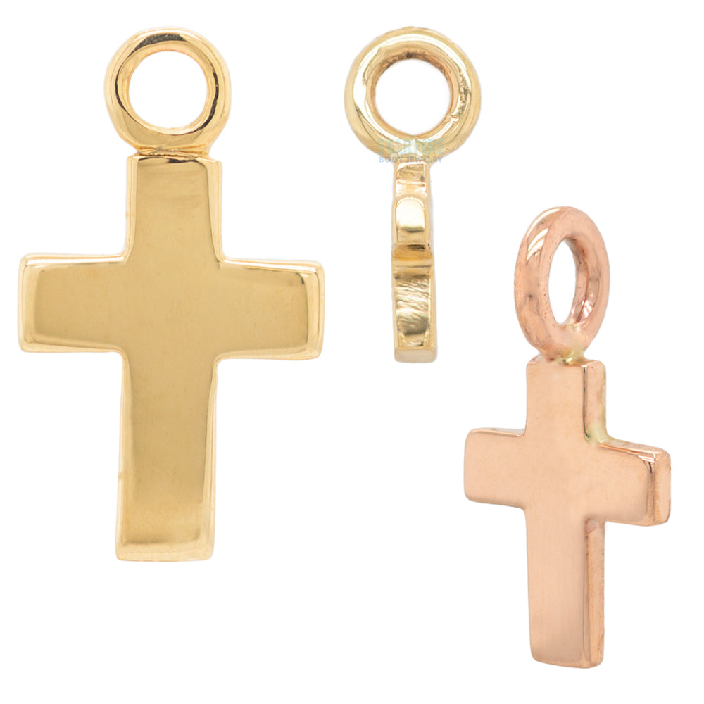 BVLA - Body Vision Cross Charm in Gold – Starfire Body Jewelry Company