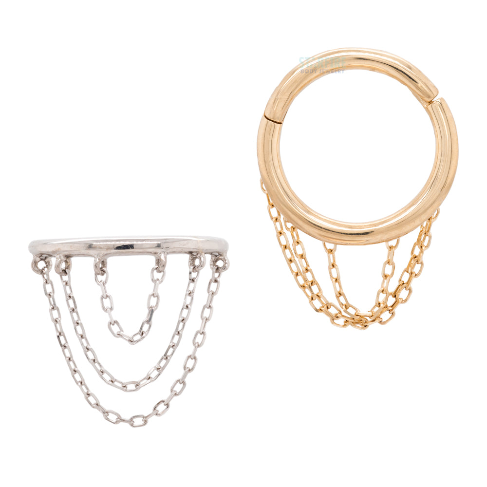 Buddha Jewelry Organics "Chainspotting" with Chains Hinge Ring ...