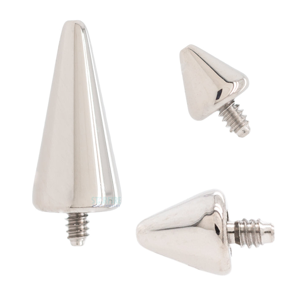 Anatometal Spike Separate Threaded End – Starfire Body Jewelry Company
