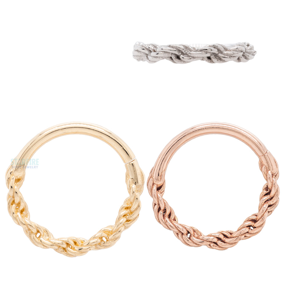 Tawapa Rope Chain Continuous Ring in Gold – Starfire Body Jewelry Company
