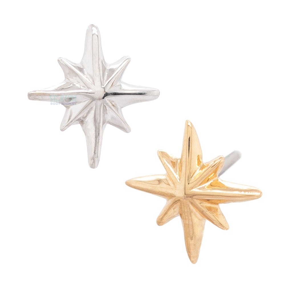 Maya Jewelry threadless: "Sparkle Motion" End in Gold – Starfire Body ...