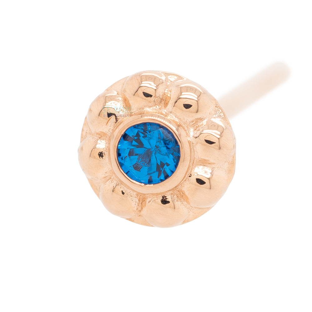 Anatometal "Ipsa" Nostril Screw in Gold with 2mm Brilliant-Cut Gem ...