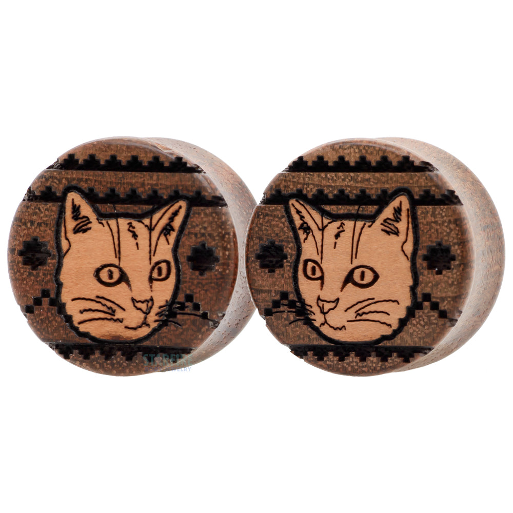 Omerica Organics "Kittycat Sweater" Wood Inlay Plugs – Starfire Body ...