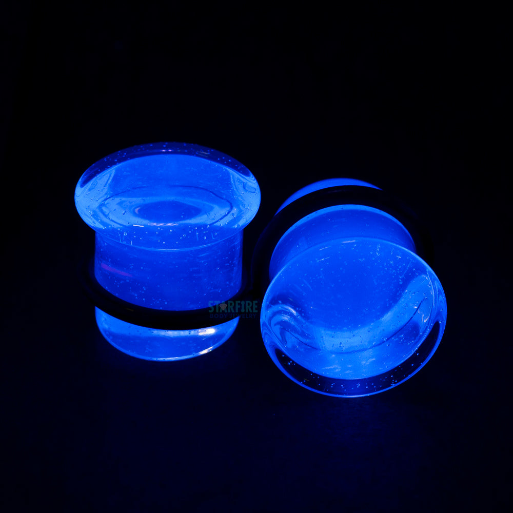 Discount Code Black Gem Cut Single Flared Glass Plugs | Glass Gauges ...